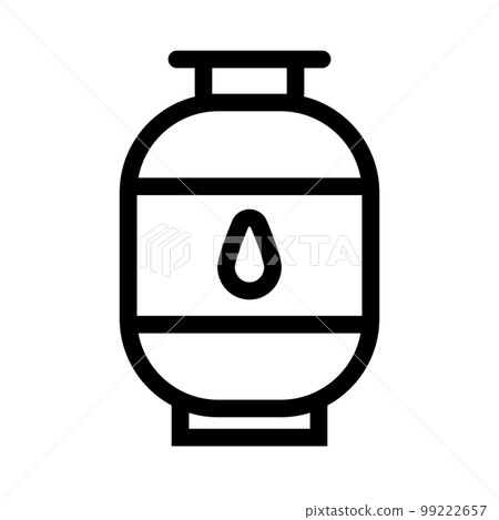 Gas cylinder icon. Storage of propane gas.... - Stock Illustration ...