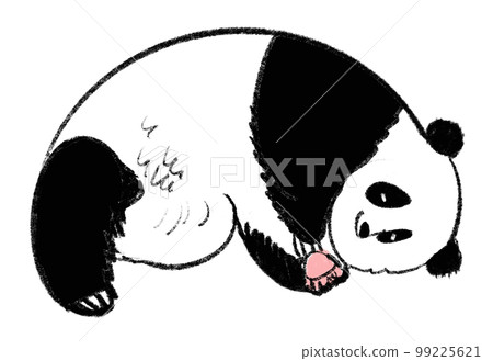 Hand-drawn illustration of a panda - Stock Illustration [99225621] - PIXTA
