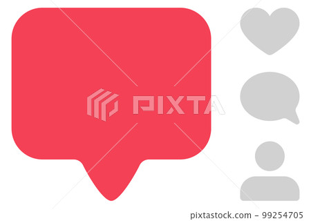 Social media comment icon. Internet interface... - Stock Illustration ...