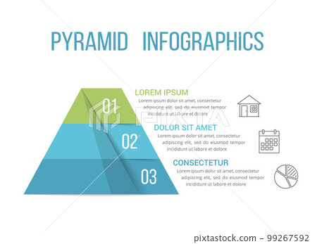 Pyramid Infographics - Stock Illustration [99267592] - PIXTA