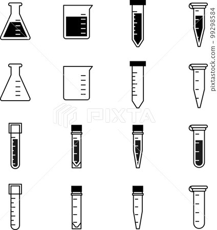 Labware icon set 1 - Stock Illustration [99298584] - PIXTA