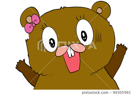 screaming beaver - Stock Illustration [99305991] - PIXTA