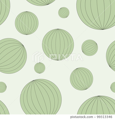 Vector seamless pattern with striped circles.... - Stock Illustration ...