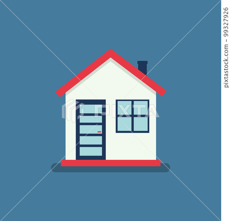 House flat icon. Flat style vector illustration... - Stock Illustration ...