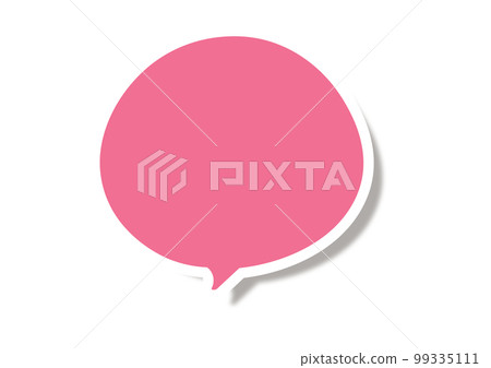 pop round speech bubble - Stock Illustration [99335111] - PIXTA