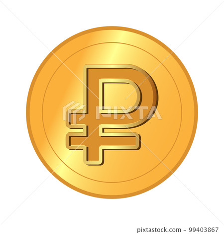 Rouble gold coin-插圖素材 [99403867] - PIXTA圖庫