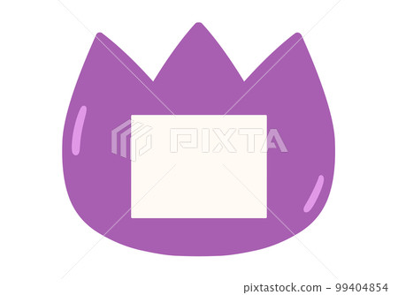 purple tulip name tag - Stock Illustration [99404854] - PIXTA