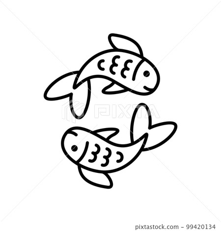Simple Pisces Fish Symbol
