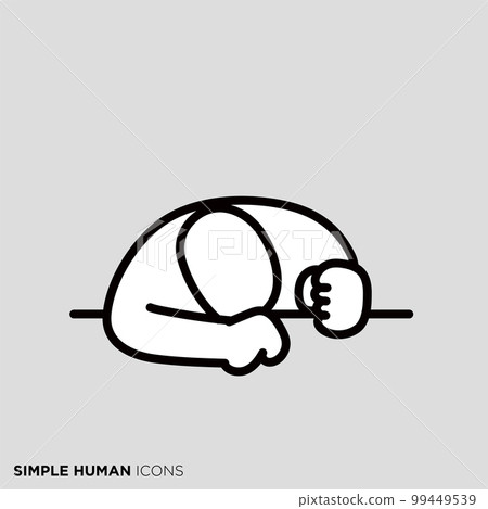 Simple human icon series "People who regret" - Stock Illustration ...