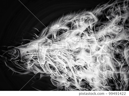 3d illustration of smoke swirling in the shape... - Stock Illustration ...