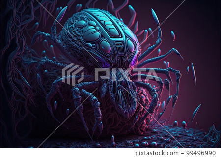 Alien Hive Concept Art 3D Printable Sci Fi Alien Hive Set