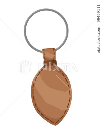 Keychain or keyholder icon. Cartoon color key... - Stock Illustration ...