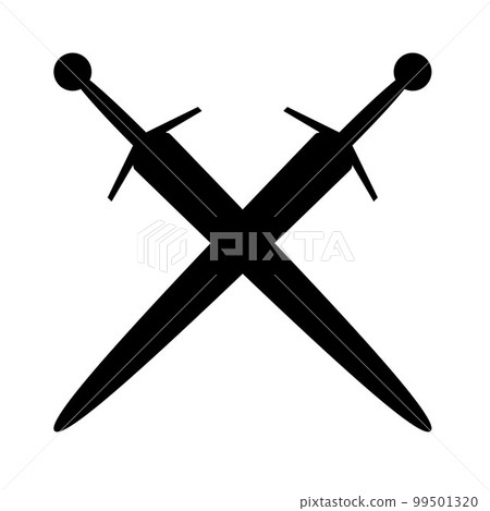 Medieval Swords Crossed