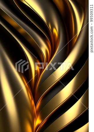Gold streamline texture background material - Stock Illustration ...