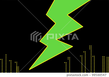 Electromagnetic wave lightning electric shock... - Stock Illustration ...