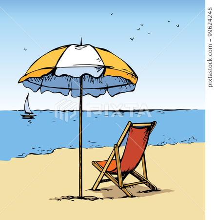 Parasol. Vector drawing - Stock Illustration [99624248] - PIXTA