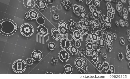 3D rendering the concept of cloud technologies... - Stock Illustration ...