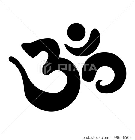 Hindu Om Symbol Vector Sign Vector Hindu Om Vector & Photo (Free