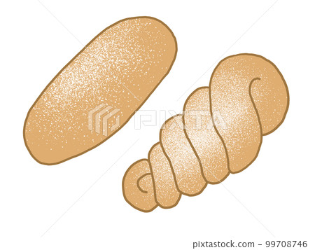 fried bread illustration - Stock Illustration [99708746] - PIXTA