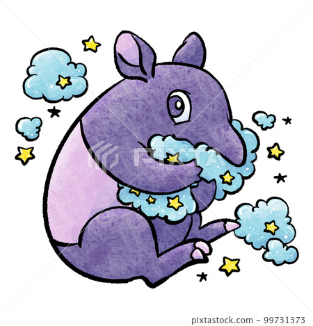 Tapir illustration color - Stock Illustration [99731373] - PIXTA
