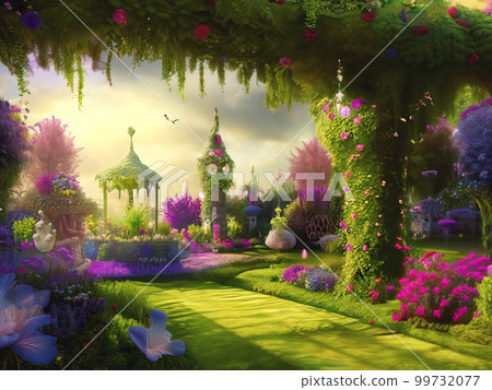Enchanted Garden Background