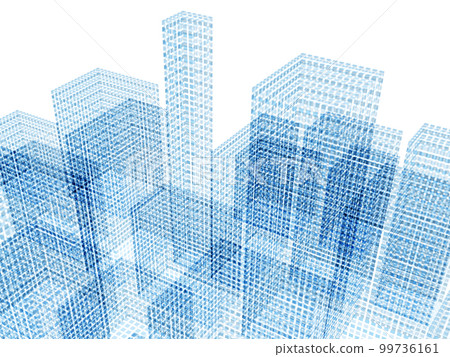 Square dot building street seen from above... - Stock Illustration ...