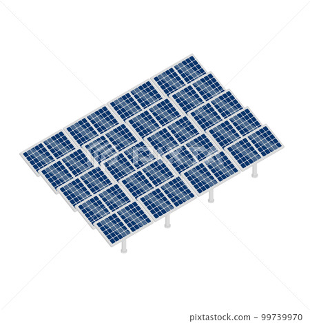 Isometric illustration of solar panel... - Stock Illustration [99739970 ...