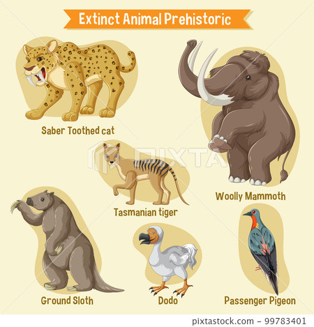 Extinct Animals With Names And Pictures Last Photos Of Extinct