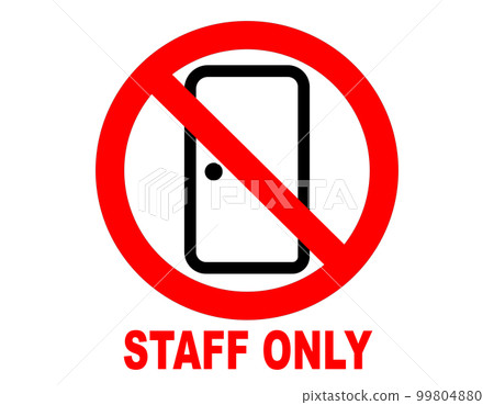 STAFF ONLY icon - Stock Illustration [99804880] - PIXTA