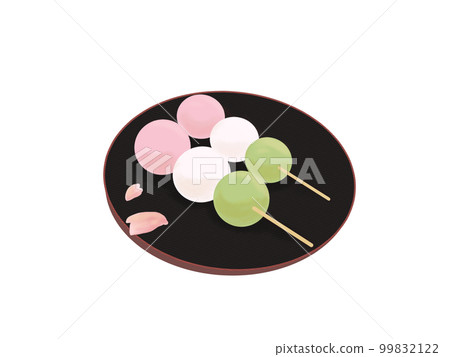 Three-color dumplings - Stock Illustration [99832122] - PIXTA