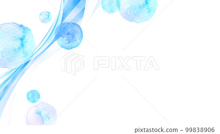 Blue streamline bubble background material - Stock Illustration ...