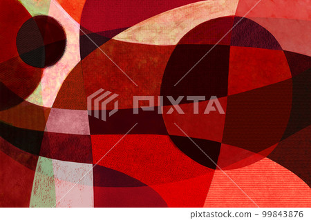 Collage-like color plane composition of red,... - Stock Illustration ...