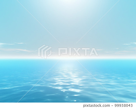 simple sea and sky background material - Stock Illustration [99938043 ...