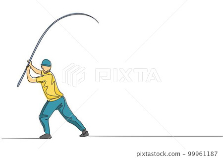 Fly Fishing Rod Drawing