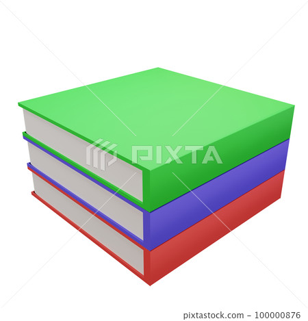 3d rendering book with back to school concept - Stock Illustration ...
