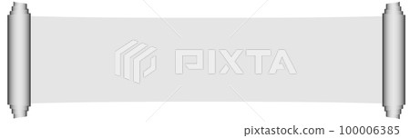 Realistic scroll in white color on white... - Stock Illustration ...