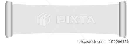 Realistic scroll in white color on white... - Stock Illustration ...