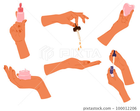 0122_hand_cosmetics - Stock Illustration [100012206] - PIXTA