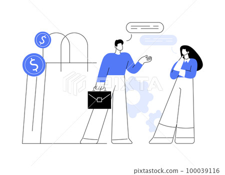 Sales representative abstract concept vector... - Stock Illustration ...