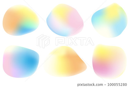 Light and shade gradation frame set of Yurukawa... - Stock Illustration ...