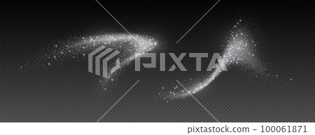 Silver glitter splashes, shiny star dust... - Stock Illustration ...