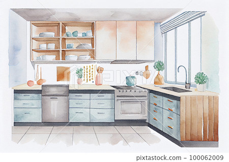 Image material: watercolor illustration of a... - Stock Illustration ...