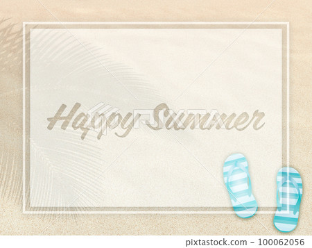 Beach summer greeting card background material - Stock Illustration ...