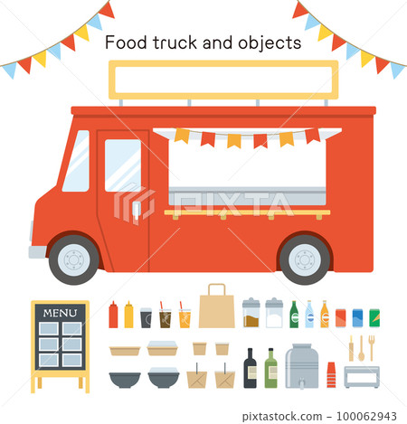 Food track - Stock Illustration [100062943] - PIXTA