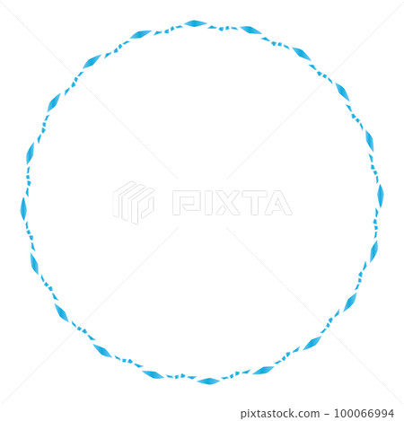 blue circular frame material - Stock Illustration [100066994] - PIXTA