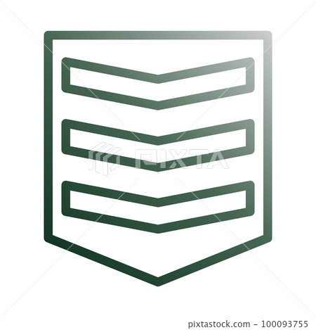 military icon green white style illustration... - Stock Illustration ...