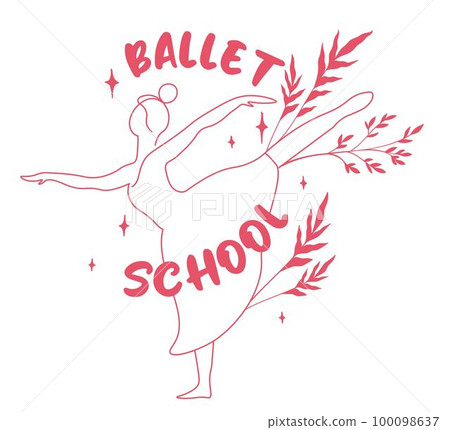 Dance school, ballet lessons and classes vector - Stock Illustration ...