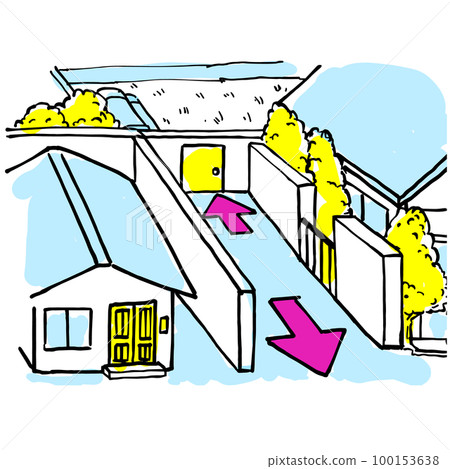 Install doors so that you can evacuate in two... - Stock Illustration ...