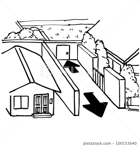 Install doors so that you can evacuate in two... - Stock Illustration ...