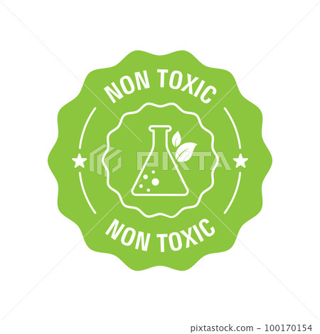 Non toxic design logo template. Non toxic... - Stock Illustration ...